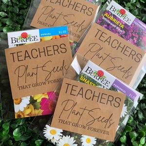 End of School Year Gift, Plant Seeds, Teacher Appreciation, Teacher ...