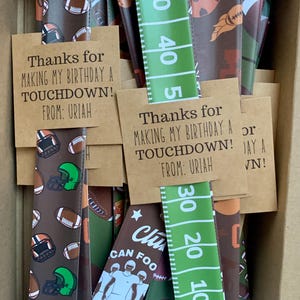 Football Birthday Favors Football Theme Party Football Bracelet ...