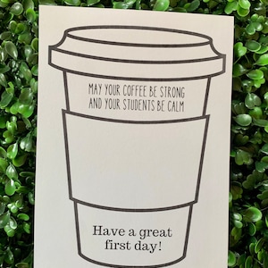 Teacher Coffee Gift Sip Sip Hooray Teacher Gift Teacher Coffee Card ...