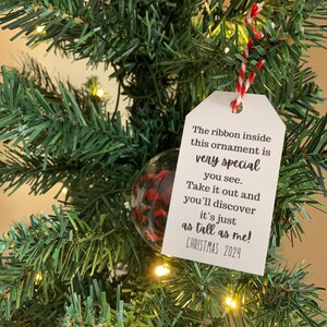 Ornament, PDF Height Ornament, This Ribbon, Classroom Christmas Gifts ...