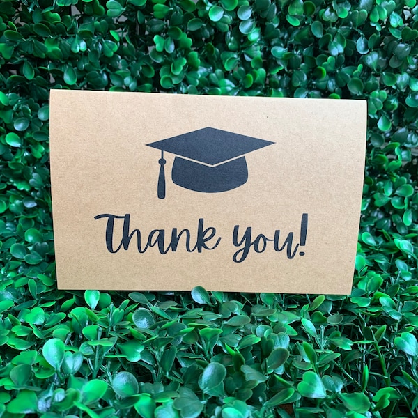 Graduation Thank You for Coming Cards Template - Etsy