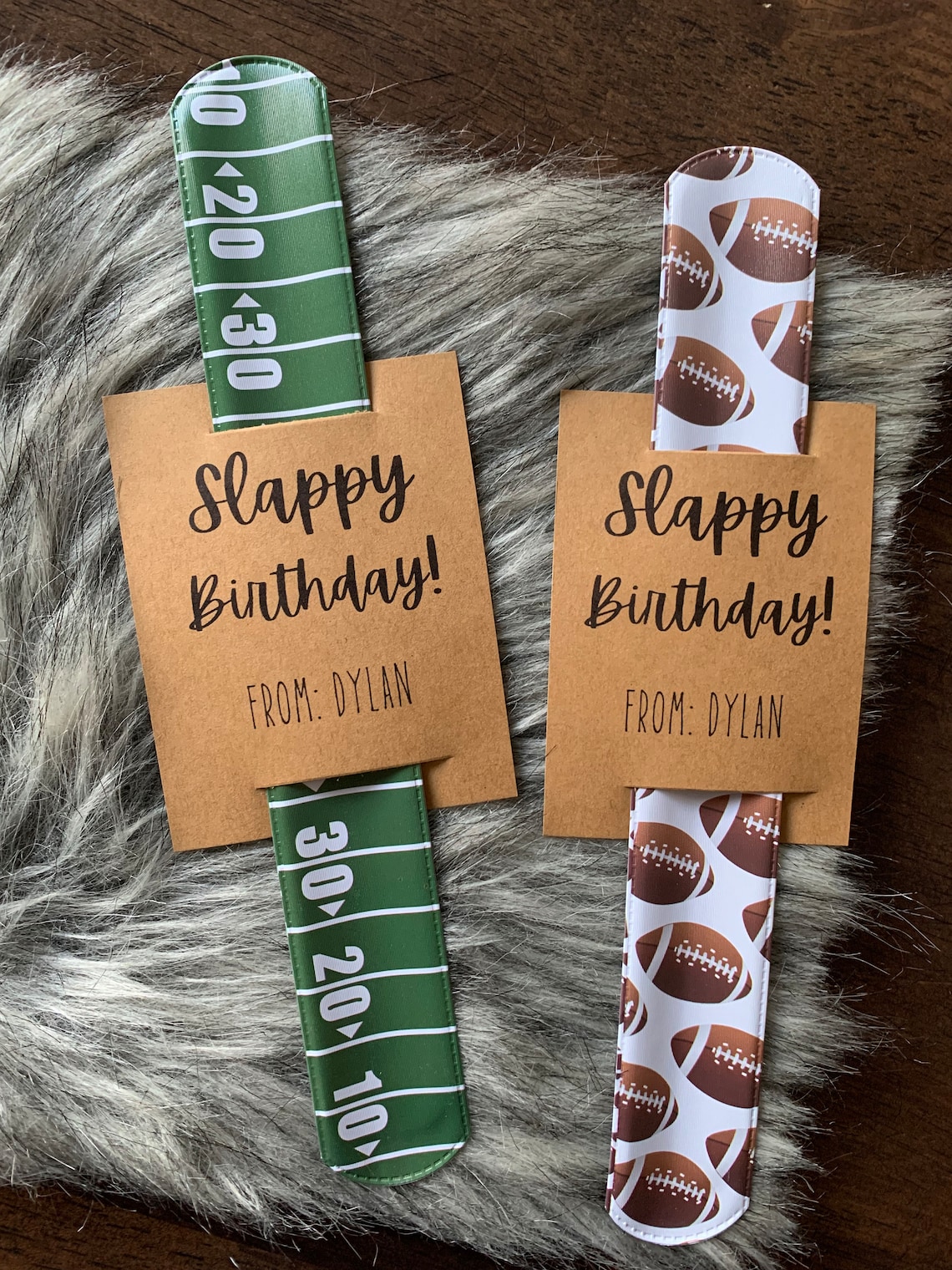 Football Birthday Favors Football Theme Party Football Bracelet ...