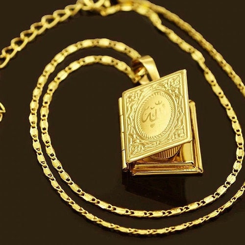 Islam Allah Muslim Necklace Openable Pendant Necklace Locket - Etsy Canada