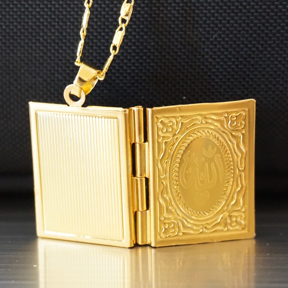 Islam Allah Muslim Necklace Openable Pendant Necklace Locket - Etsy Canada
