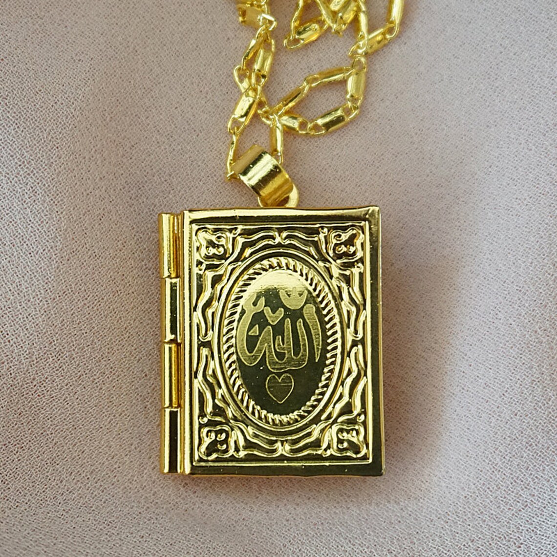 Islam Allah Muslim Necklace Openable Pendant Necklace Locket - Etsy Canada