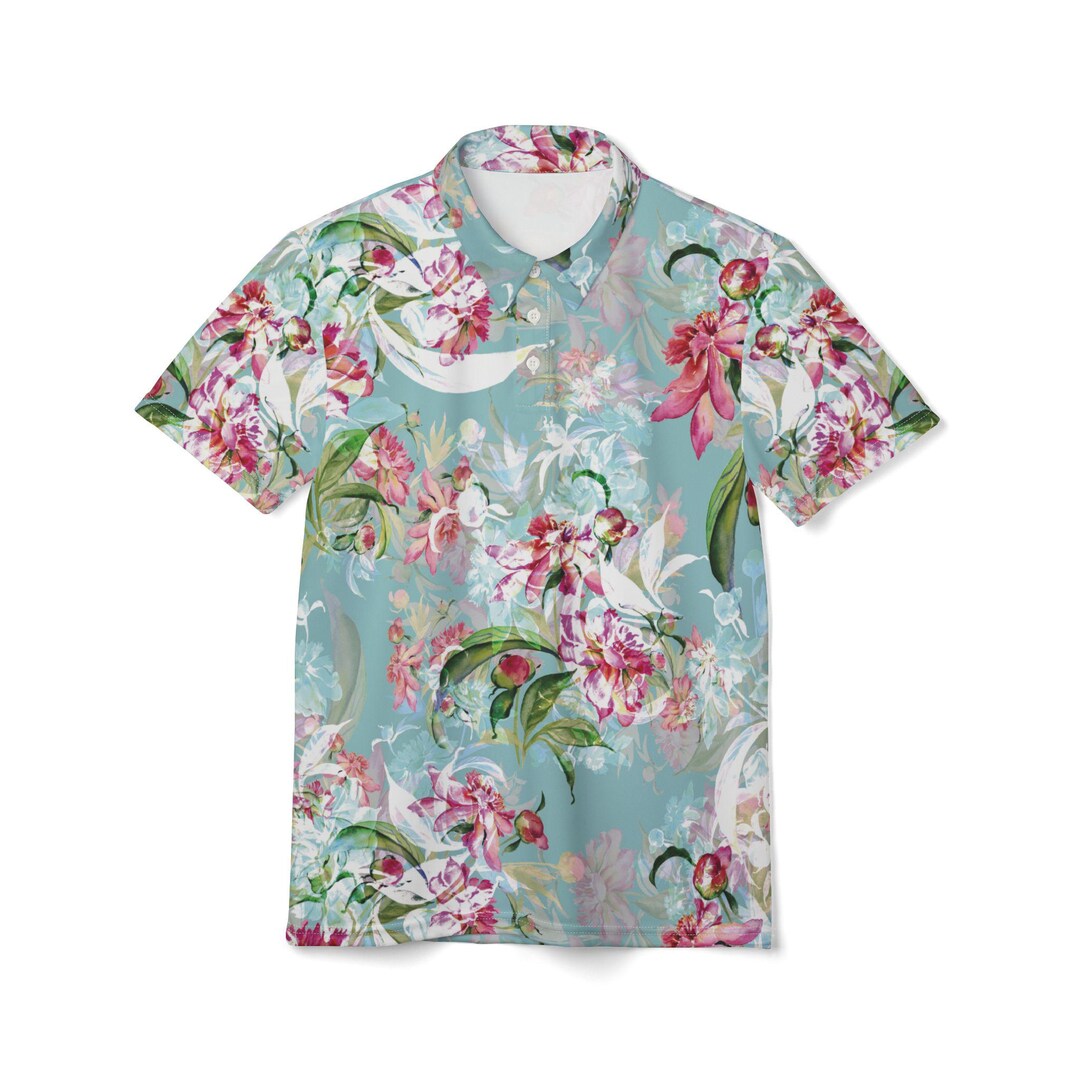 Layered Flowers Premium Unisex Polo Shirt - Etsy