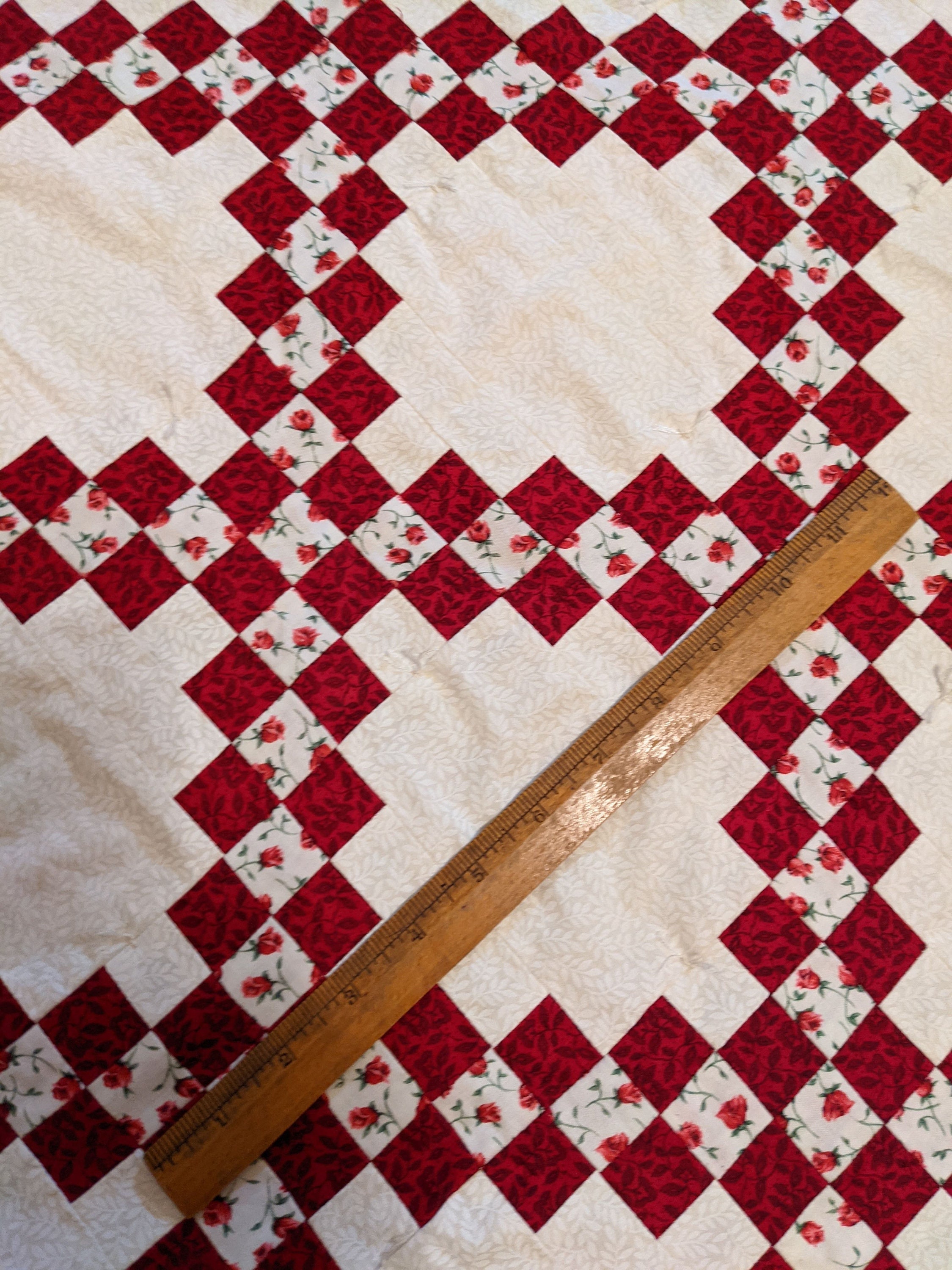 Double Irish Chain Patchwork Lap Quilt - Etsy