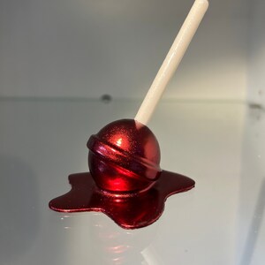 Melted Lollipop - Metallic Red - Etsy