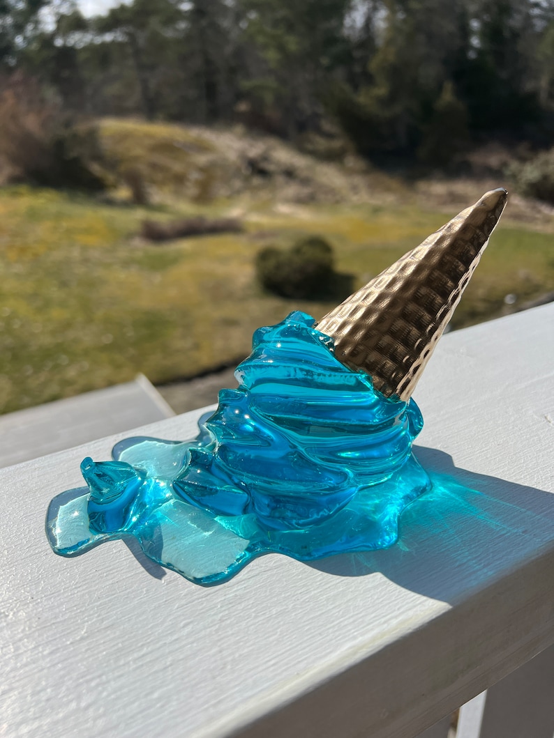 Melted Ice Cream Sculpture POP ART - Etsy