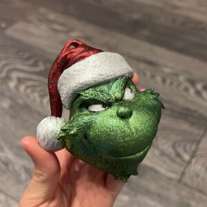 MOLD - the Grinch Christmas Ornament Silicone Mold / Resin Mold - Etsy