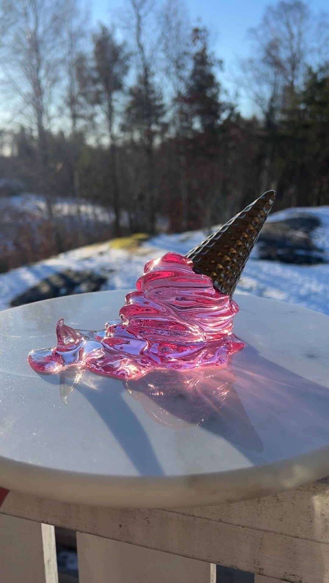 Melted Ice Cream Sculpture *POP ART* - Etsy