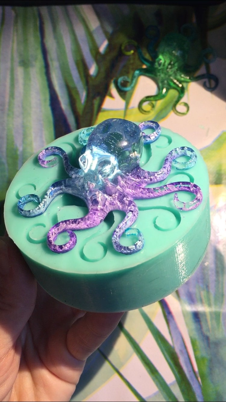 Octopus Silicone Mold / Resin Mold - Etsy UK