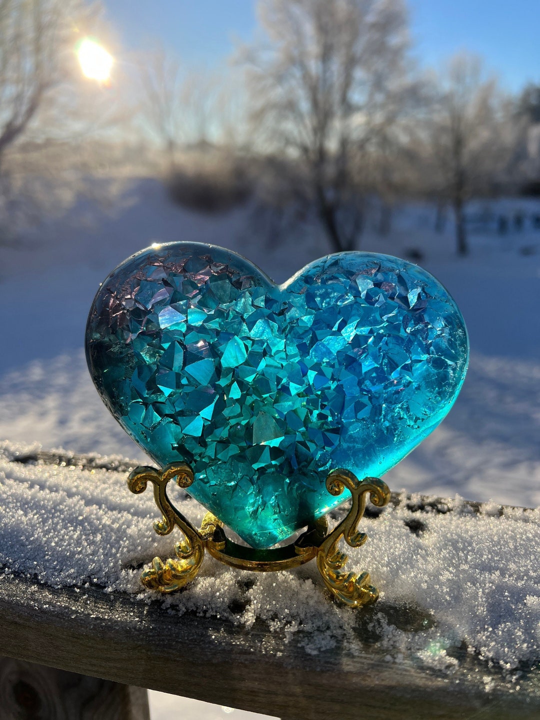 Crystal Heart Silicone Mold / Resin Mold - Etsy