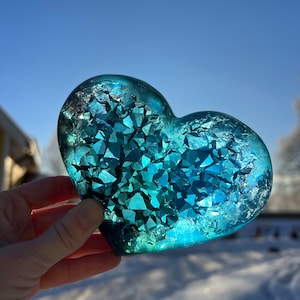 Crystal Heart Silicone Mold / Resin Mold - Etsy