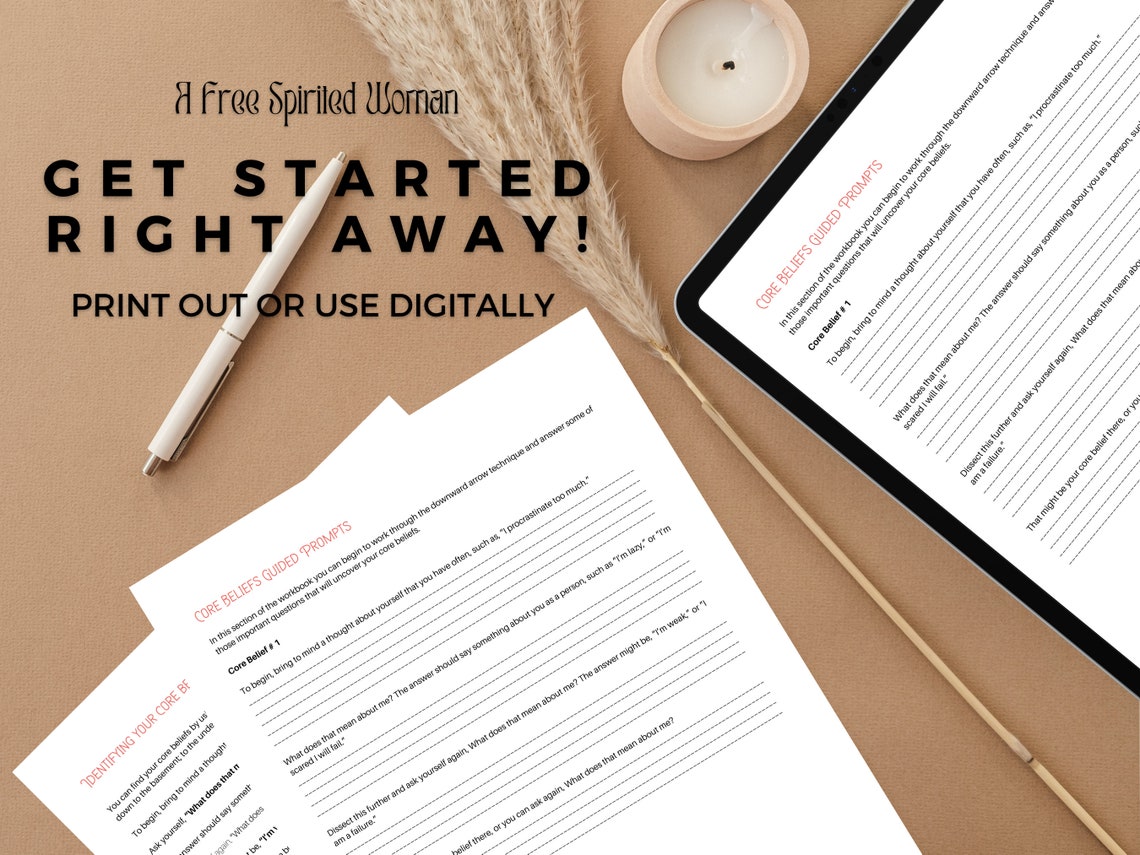 Core Values Journal Prompts Ebook, Digital Download, Printable, Guided ...