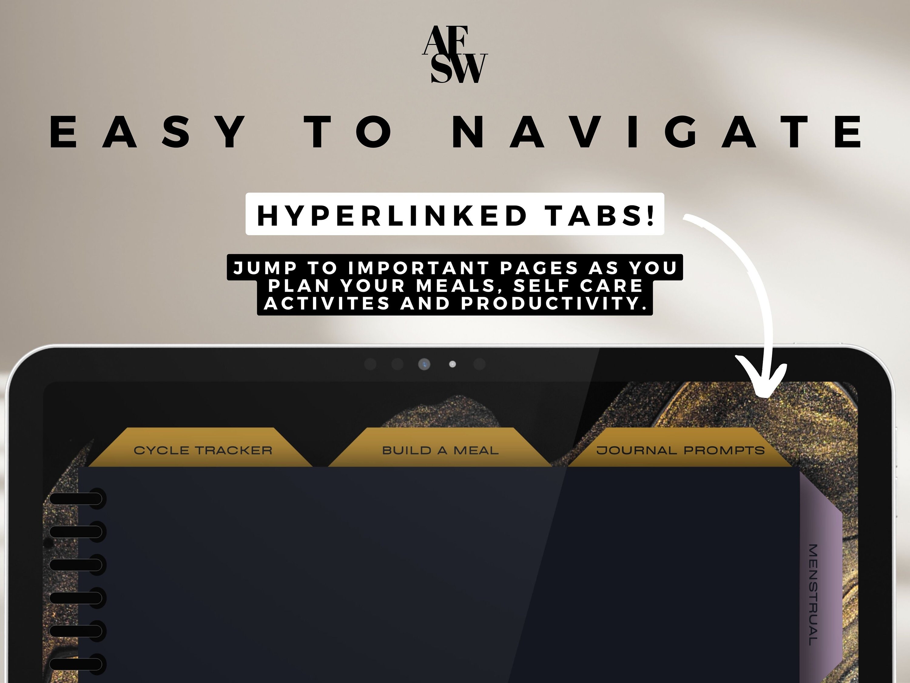 Cycle Syncing Planner DIGITAL Planner, 402 Pages Weekly Planner, Self ...