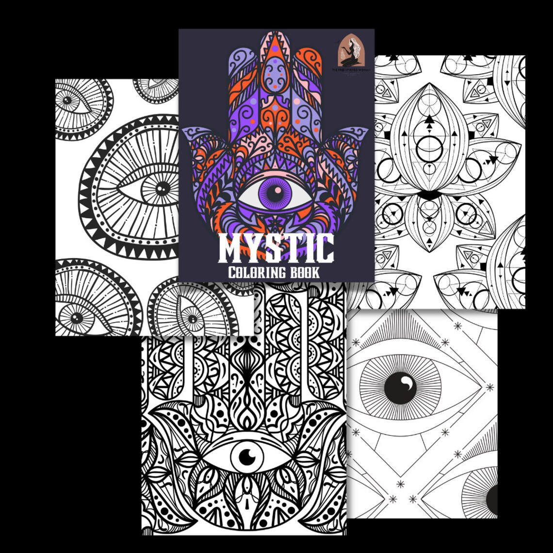 11 Page Third Eye DIGITAL Adult Coloring Book Printable - Etsy