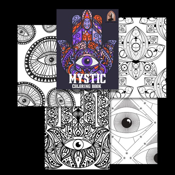 11 Page Third Eye DIGITAL Adult Coloring Book Printable - Etsy