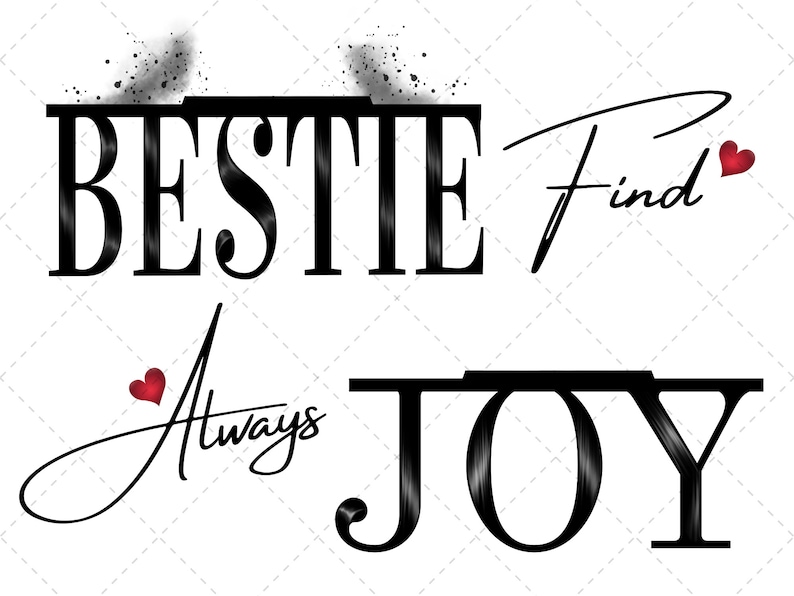 Best Friends on Text Fashion Illustration Clipart DIY Free - Etsy