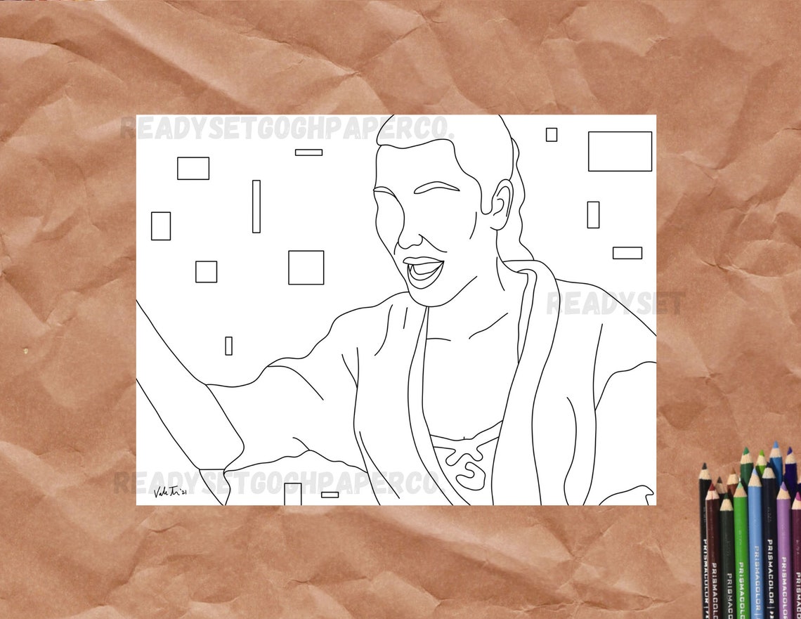 KUWTK Coloring Book unofficial Printable PDF Kardashian | Etsy