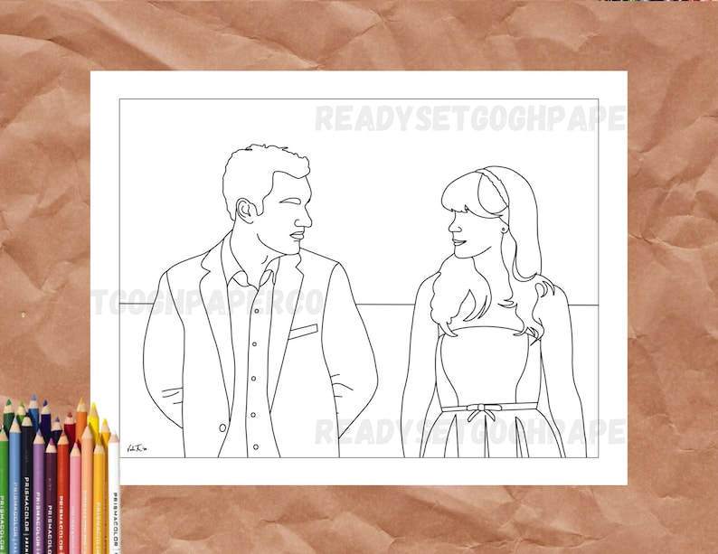 New Girl Unofficial Coloring Book Vol 2 Printable TV Show - Etsy