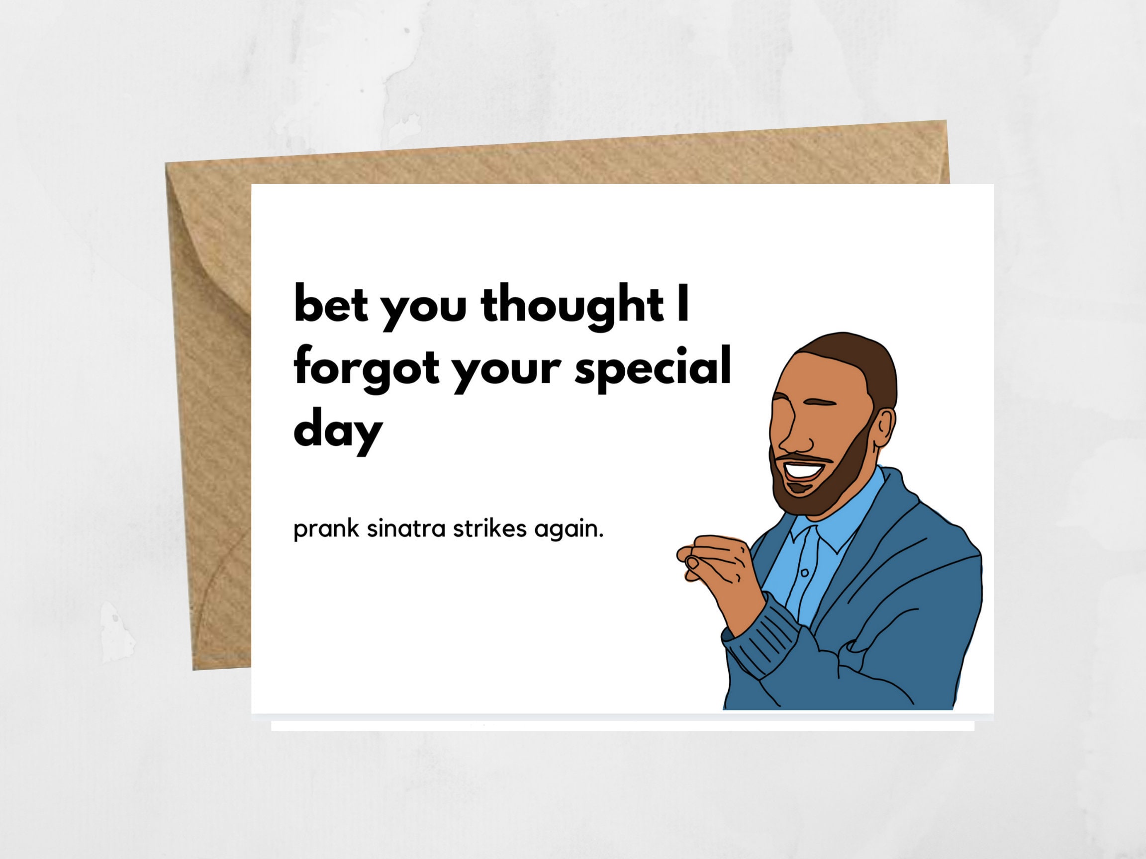 Winston Bishop Card Prank Sinatra Greeting Card Birthday - Etsy