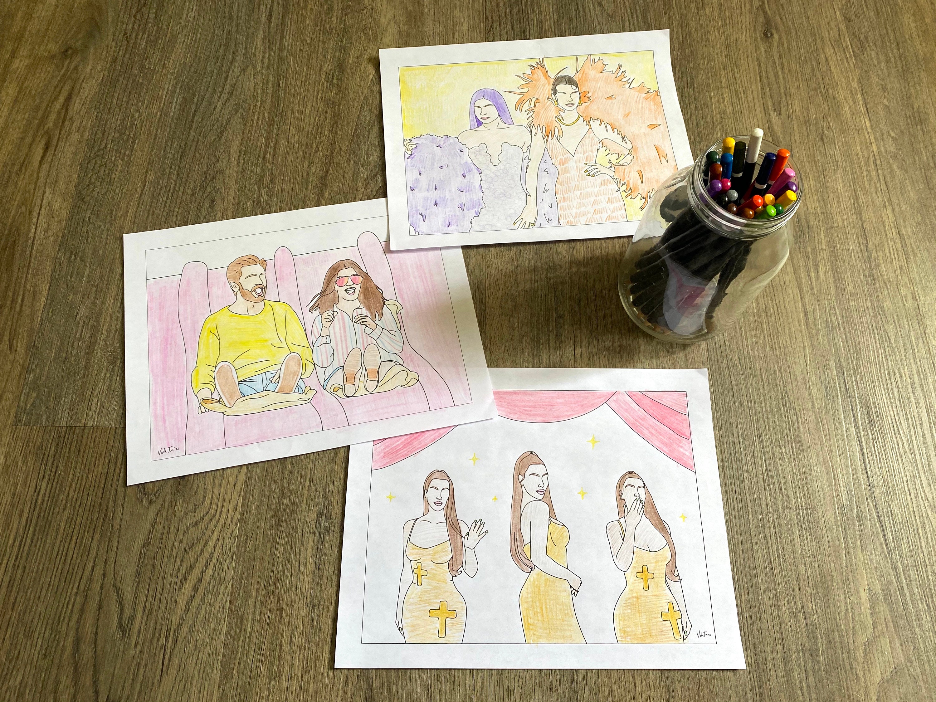 KUWTK Coloring Pages: Pop Culture Activity Book (printable PDF) - Etsy