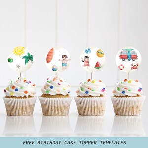 Editable Summer Birthday Invitation: Beach Holiday Party (digital ...