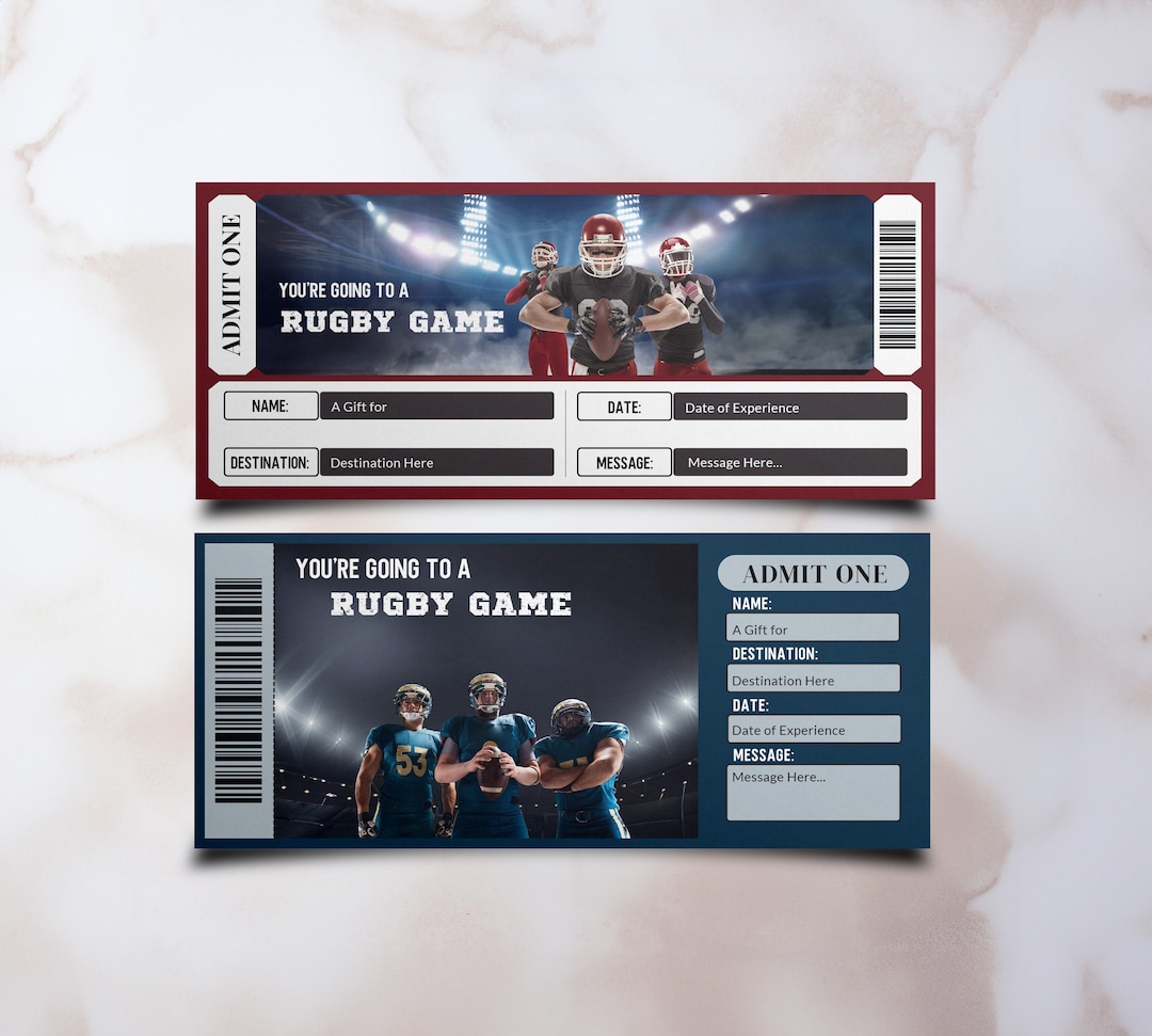 Rugby Surprise Reveal Gift Template Super Rugby Game Surprise Gift ...