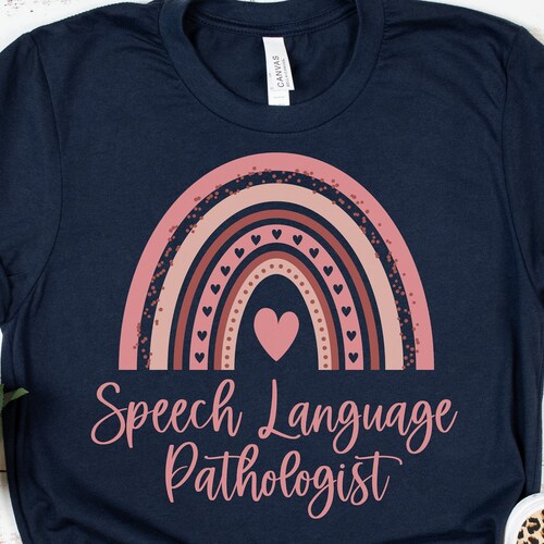 Valentines SLP Rainbow Shirt Speech Language Pathologist - Etsy