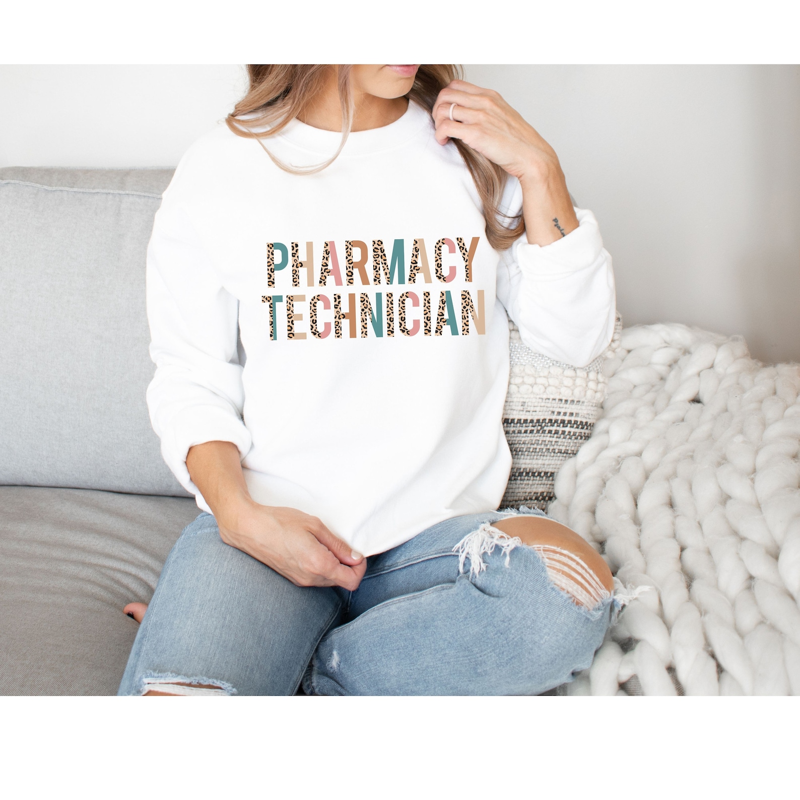 Pharmacy Technician Sweatshirt, Cpht Sweatshirt, Pharmacy Tech Crewneck ...