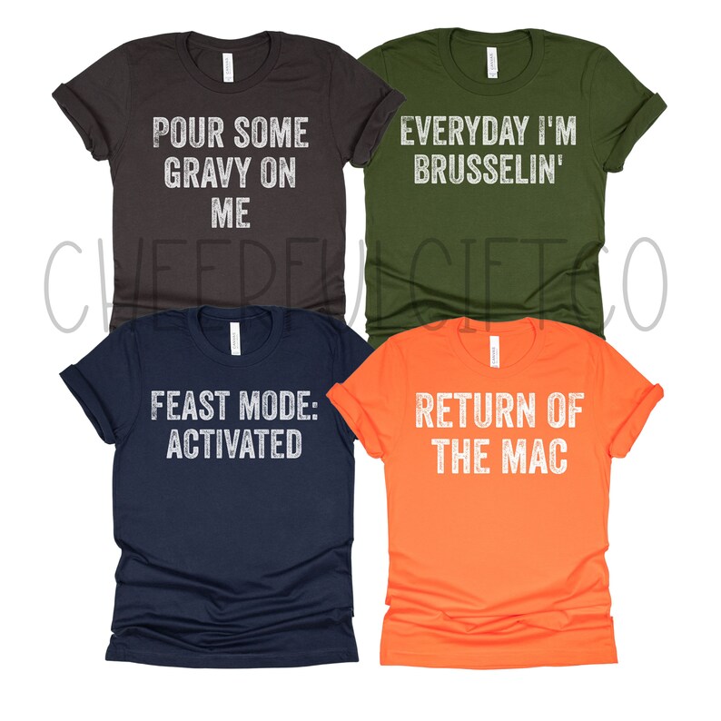 Family Thanksgiving Shirts, Thanksgiving Puns Shirt, Funny Matching ...