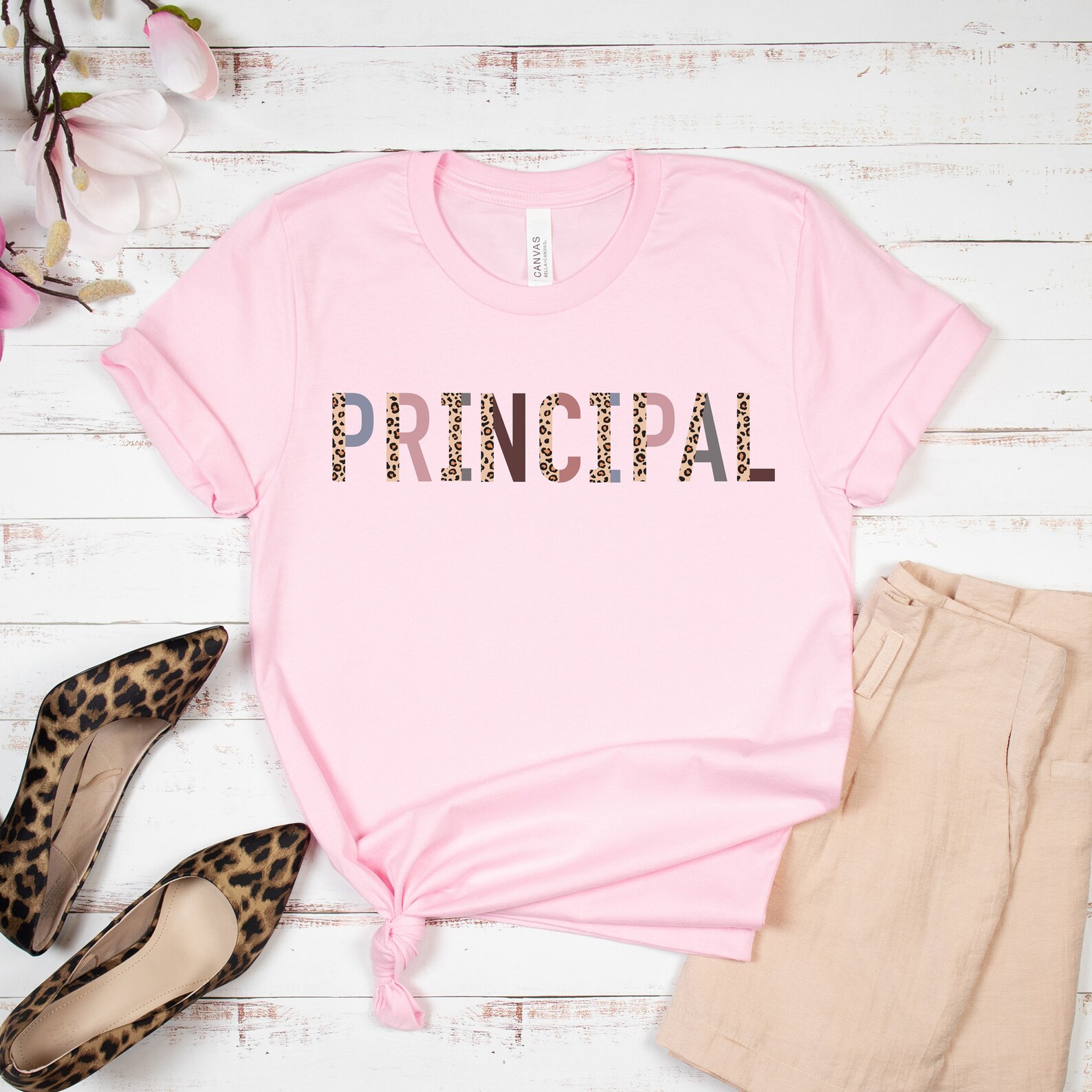 Principal Shirt Leopard Principal T-shirt Principal Gift - Etsy