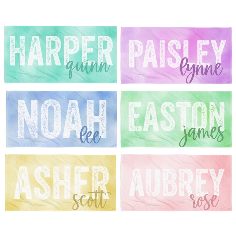 Personalized Towel Set Boys - Etsy