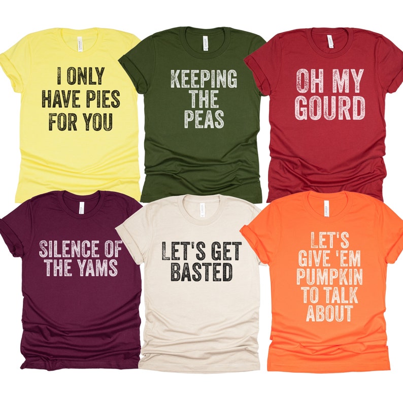 Family Thanksgiving Shirts Thanksgiving Puns Shirt Funny - Etsy