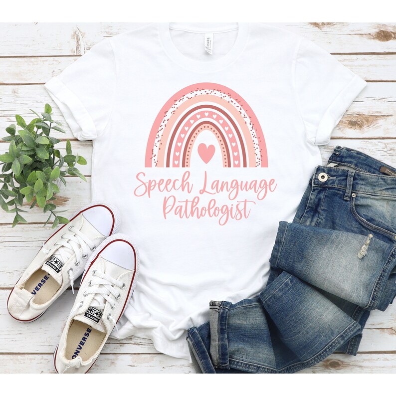 Valentines SLP Rainbow Shirt, Speech Language Pathologist Shirt, Speech ...