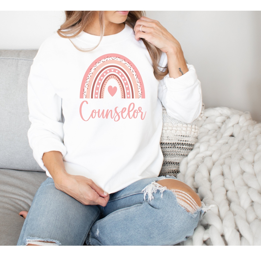 School Counselor Valentines Sweatshirt, School Counselor Sweater ...