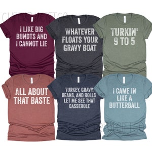 Family Thanksgiving Shirts, Thanksgiving Puns Shirt, Funny Matching ...