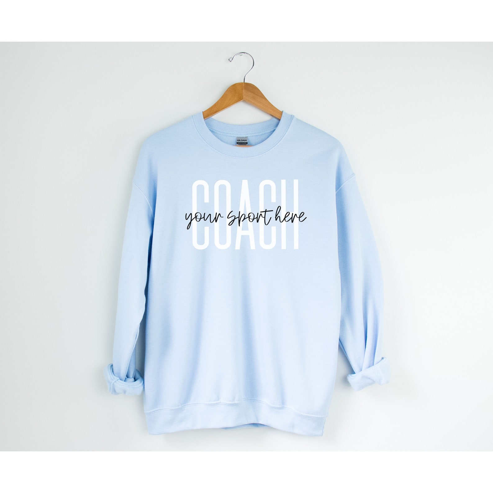 Custom Coach Sweatshirt, Coach Crewneck, Gift for Coach, Volleyball ...