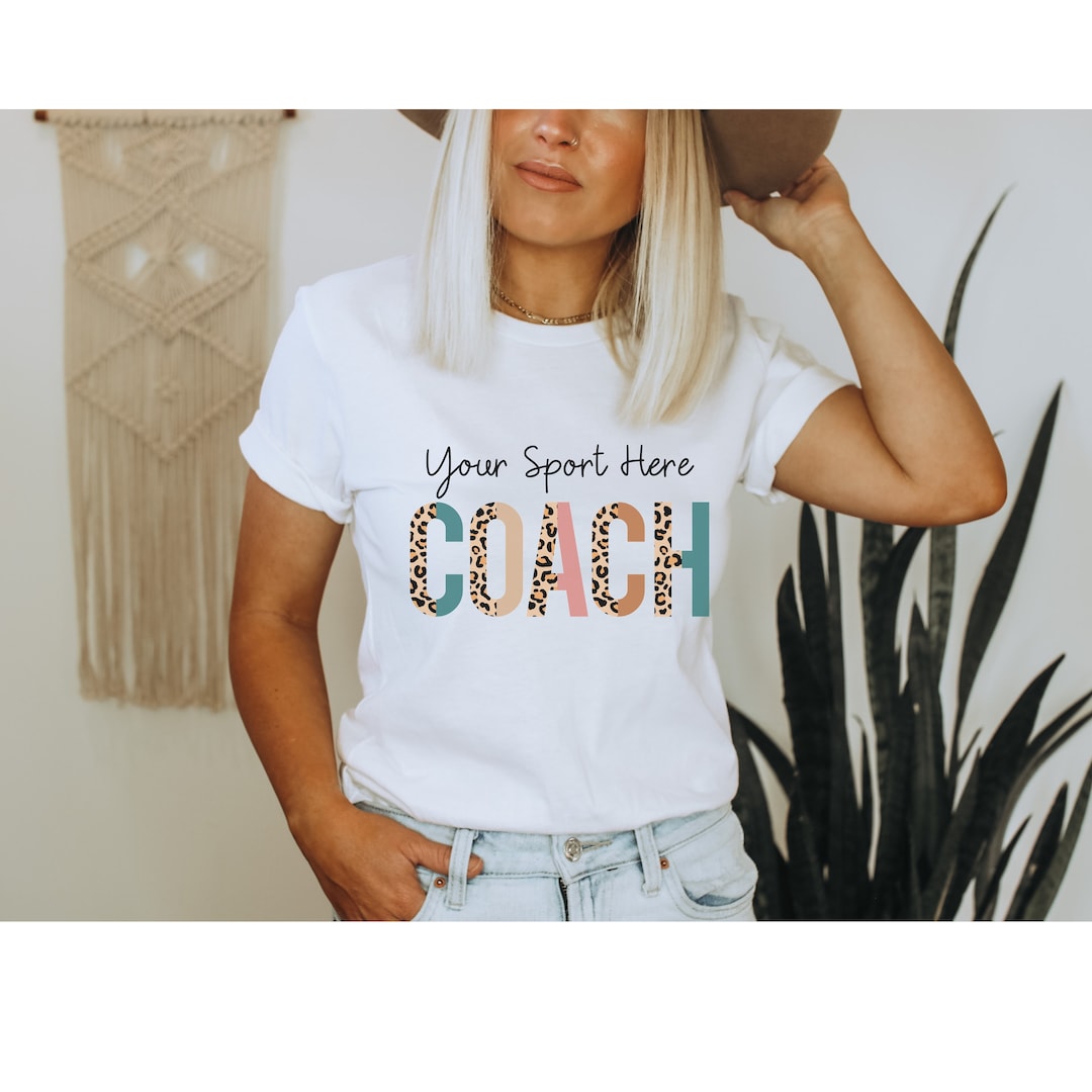 Custom Coach Shirt, Gift for Coach, Volleyball Coach, Basketball Coach ...