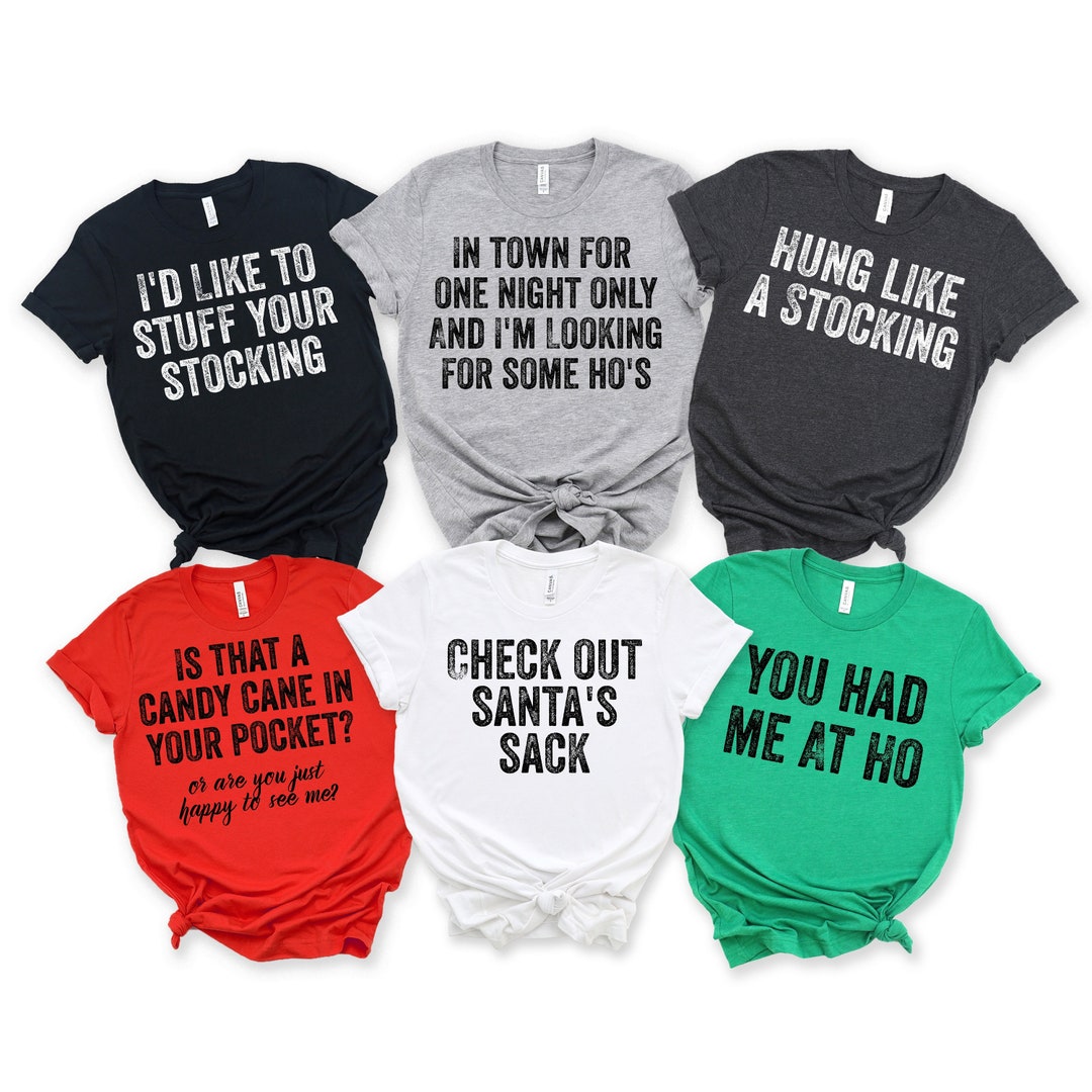 Funny Matching Couples Christmas Pun Shirts, Matching Christmas Shirts ...