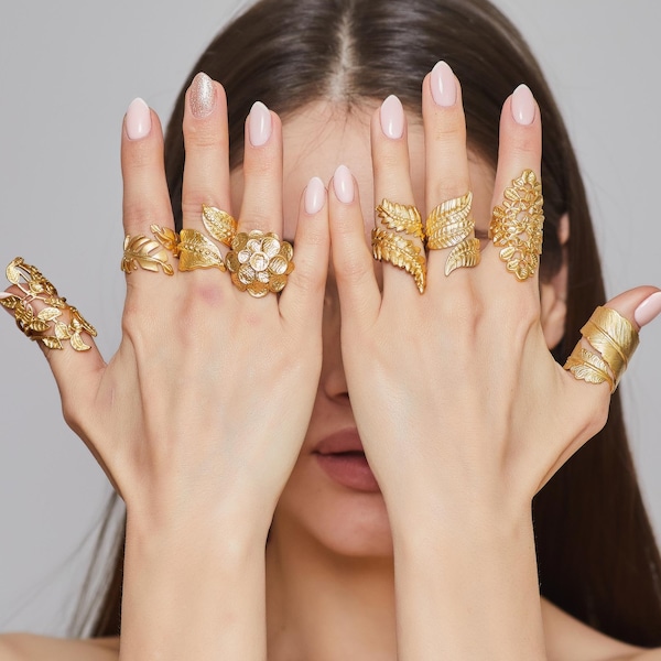 Full Finger Ring Women - Etsy