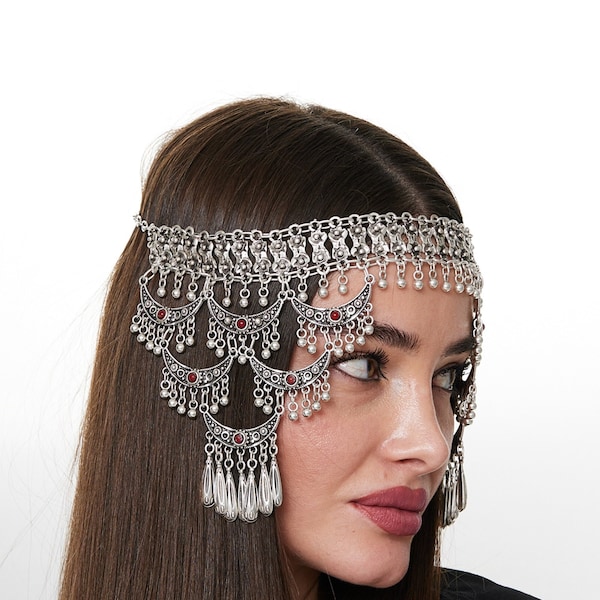 Buy Silver Headpiece Jewelry Online In India - Etsy India