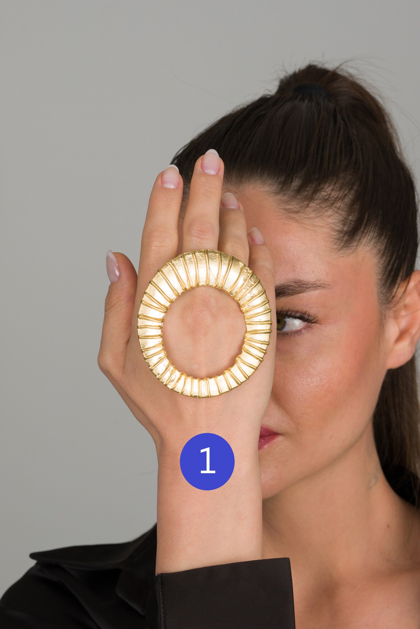 Adjustable Large Rings Gold Statement Rings Boho Style Big - Etsy