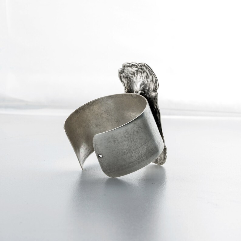 Abstract Face Cuff Bracelet & Ring Set Adjustable Statement - Etsy