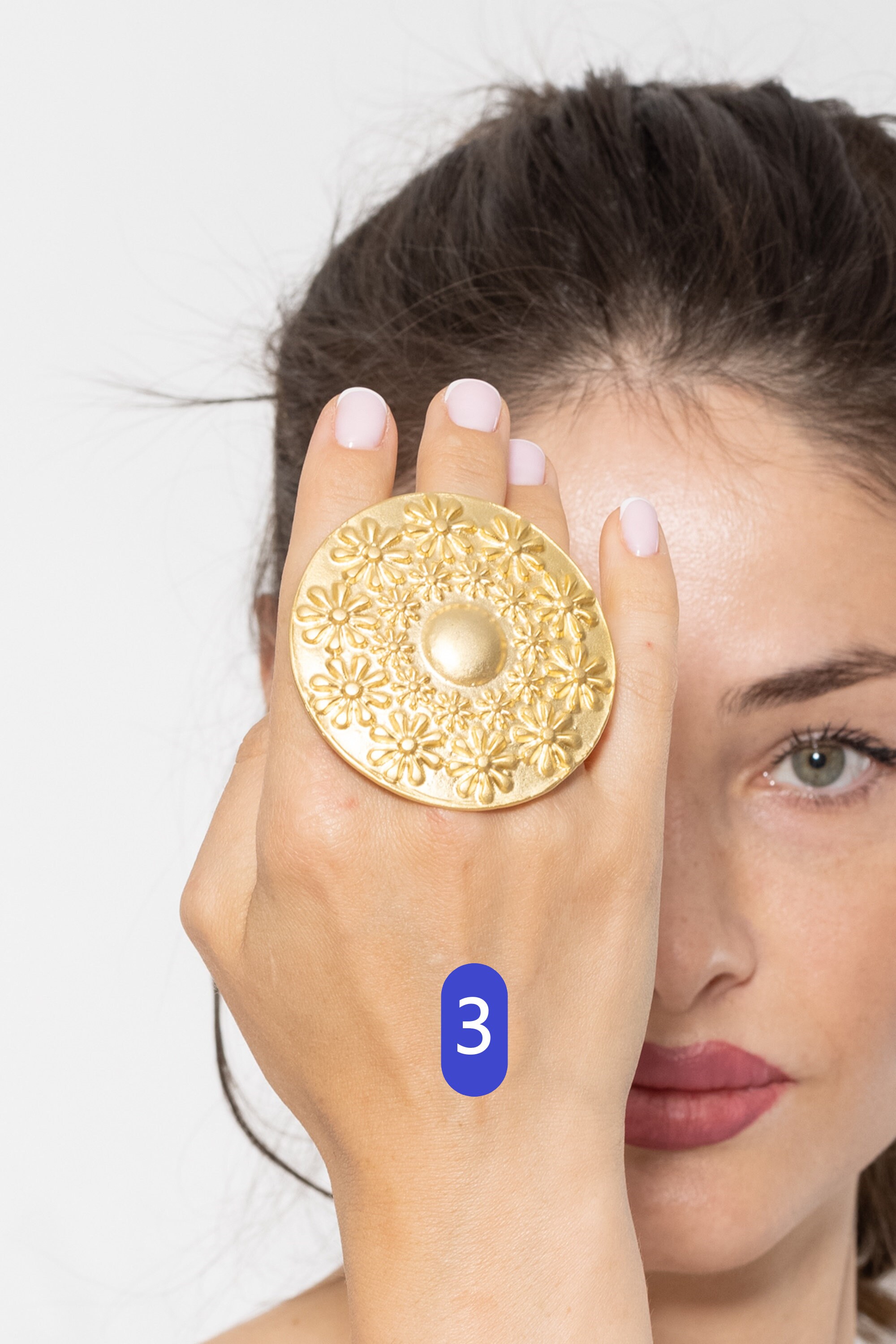 Big Rings for Women Adjustable Large Rings Gold Statement - Etsy