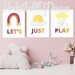 Let's Just Play Playroom Decor, Set of 3 8x10 Printable Posters, Kids ...