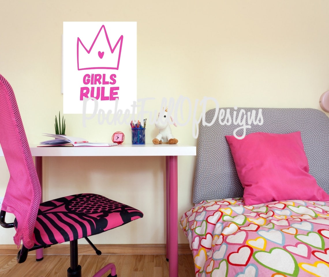 Girls Rule!, Instant Download, Printable, 8x10, Girls Room Decor - Etsy