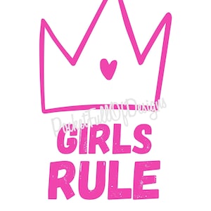 Girls Rule!, Instant Download, Printable, 8x10, Girls Room Decor - Etsy