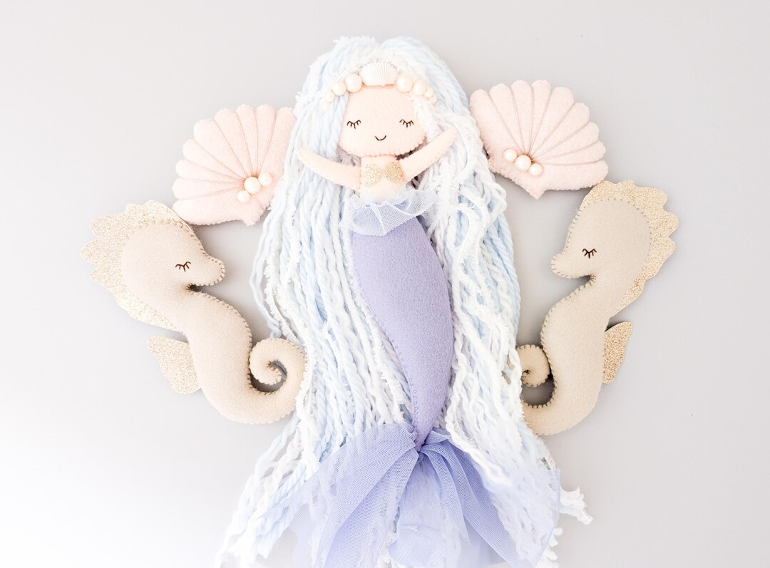 Mermaid Felt Garland, Under the Sea Decor, Nursery Banting - Etsy